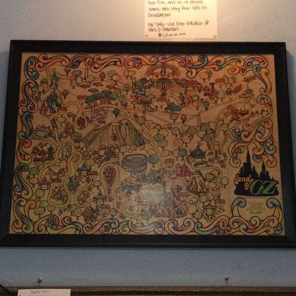 Wall Decor | Wizard Of Oz Theme Park Map Rare | Poshmark